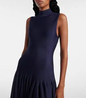 Alaïa Godet Midi Dress