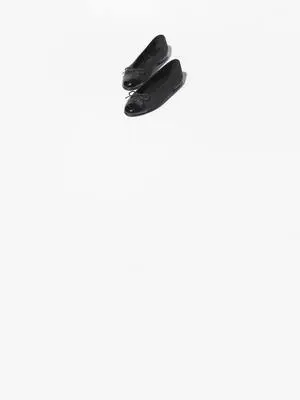 Chanel Ballet Flats Cotton & Patent Calfskin