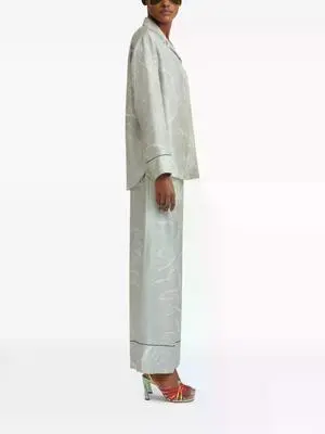 Marni Rose-print Palazzo Pants