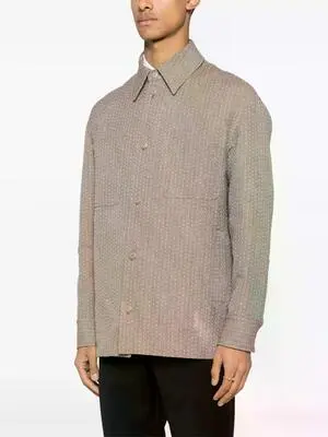 Fendi Jacquard-stitching Shirt Jacket