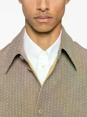 Fendi Jacquard-stitching Shirt Jacket