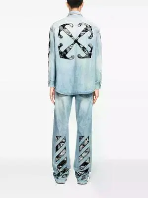 Off-White Fresco Denim Shirt - Blue