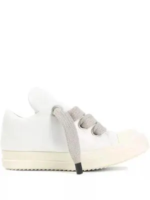 Rick Owens Leather Sneakers - Neutrals