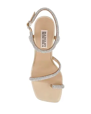 Badgley Mischka Dalilah Sandals - Gold Leather