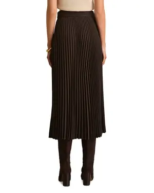 REISS Ava Pleated Midi Skirt