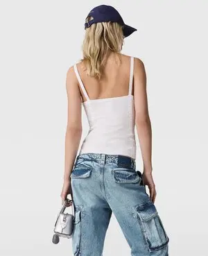 Stella McCartney Corset-inspired Sleeveless Top