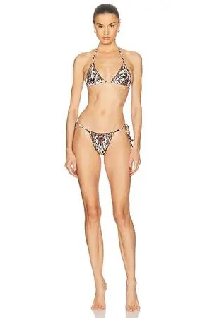 Akoia Swim Batik Smock Crochet Bikini Set - Putih