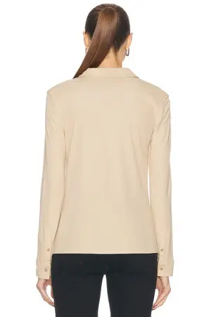 NILI LOTAN Lark Shirt - Khaki