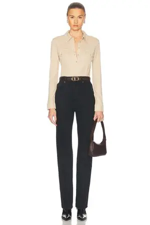 NILI LOTAN Lark Shirt - Khaki