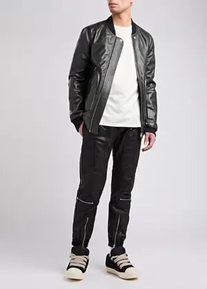 Rick Owens Headon Leather Sweatpants
