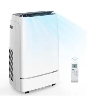 COWSAR 13000 Btu 4-in-1 Portable Ac - White