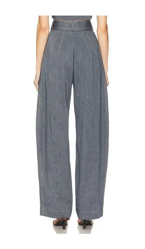 Matthew Bruch Pleated Barrel Trouser