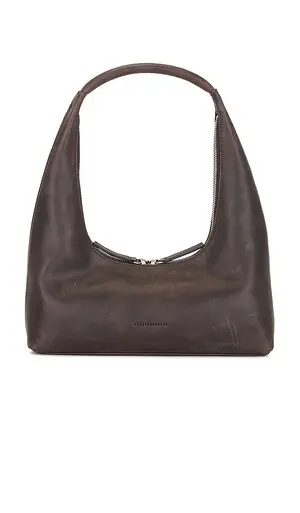 MARGESHERWOOD Hobo Shoulder Bag - Sepia Pull-up