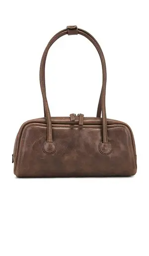 MARGESHERWOOD Soft Boston Bag - Washed Brown Pull Up