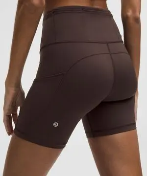 Lululemon Fast And Free High-rise 6" Short - Espresso