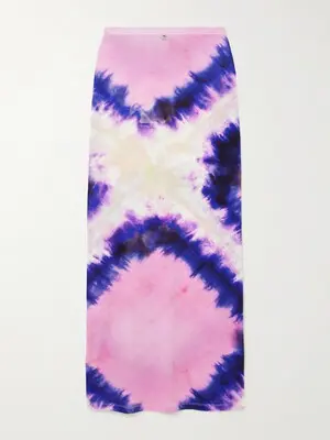 Rabanne Tie-dyed Maxi Skirt - Pink