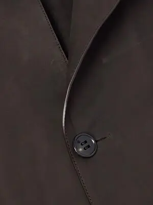 Zegna Nubuck Nehru-collar Jacket