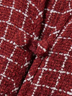 LIBEROWE Hetty Oversized Checked Bouclé-tweed Shirt