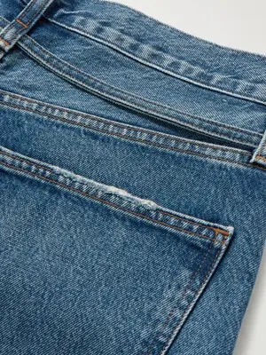 AGOLDE Emmi Belted High-rise Wide-leg Jeans - Blue