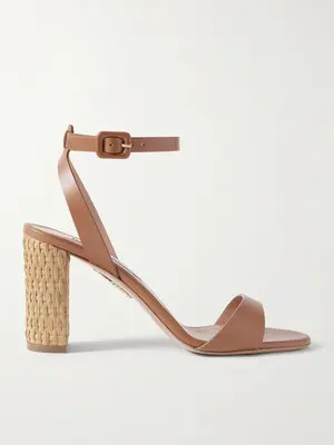 AQUAZZURA Aquazzura Sunseeker 85 Leather Sandals