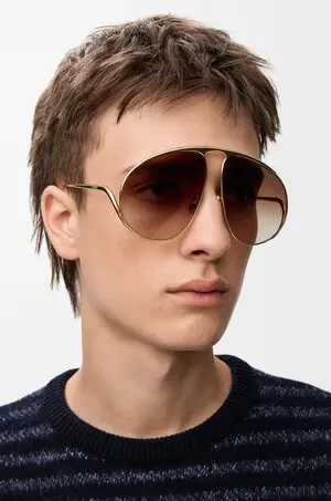 Loewe Aviator Hillock Sunglasses - Gradient Brown