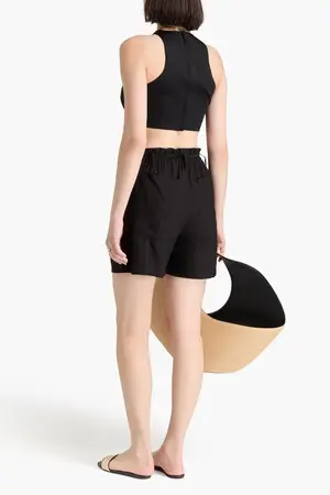 A.emery Cora Belted Twill Shorts