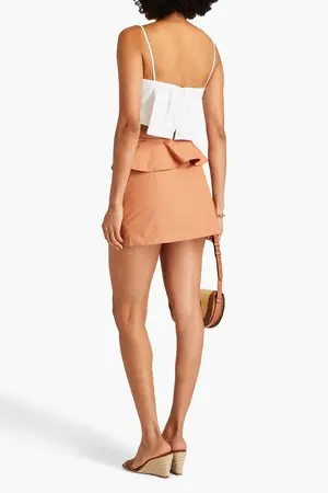 Ulla Johnson Sabi Ruffled Cotton-poplin Mini Skirt