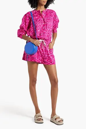 MARANT ETOILE Lehana Printed Cotton-voile Playsuit