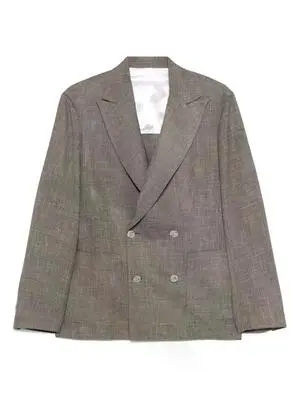 BARBA NAPOLI Double-breasted Blazer - Grey