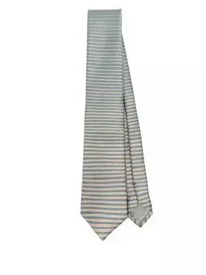 Giorgio Armani Striped Neck Tie - Green