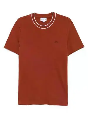 Lacoste Stretch Piqué Stripe Collar T-shirt