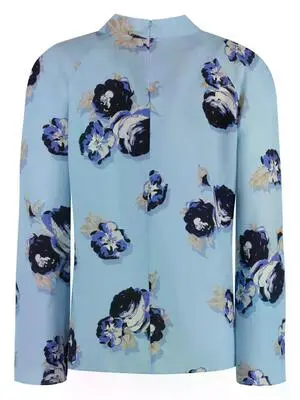 St. John Floral-print Blouse