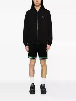 Lacoste Zipped Fleece Sweatshirt - Black