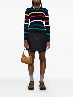 Polo Ralph Lauren Striped Cable-knit Sweater - Blue