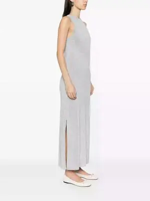 Peserico Ribbed Maxi Dress - Grey