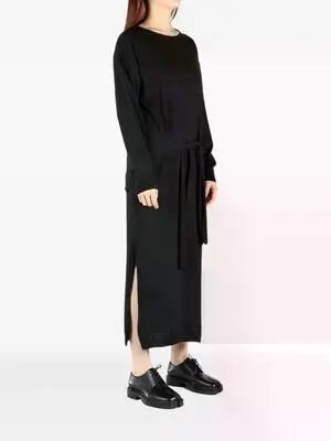 LEMAIRE Knot-detail Midi Dress - Black