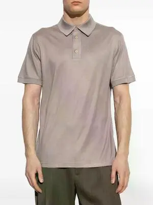 Brioni Silk Polo Shirt - Neutrals