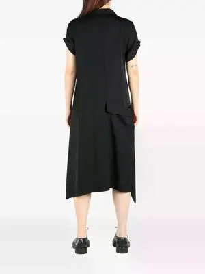 Yohji Yamamoto Wool Midi Shirt Dress