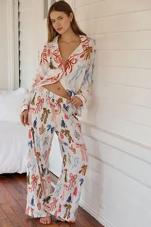 LYREBIRD By Cloud Flannel Pajama Pants - Medium Pink