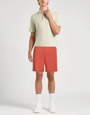 Maison Kitsuné Cotton Casual Shorts - Rust