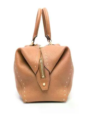 LANCEL Zip Boston Tote Bag - Brown