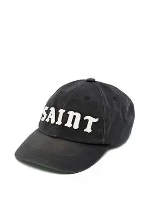 SAINT MXXXXXX Logo-patch Cap - Black