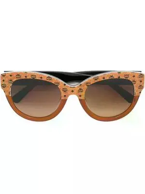 Mcm Round Frame Sunglasses - Brown