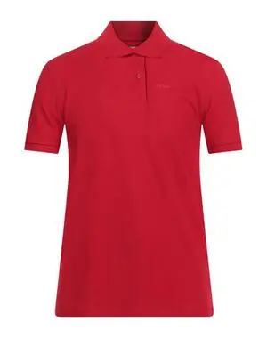 Barbour Man Polo Shirt Yellow Size S Cotton Red