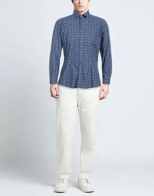 DANIELE ALESSANDRINI Shirt Size Cotton - Blue