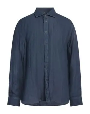 120% Lino Shirt Size Linen - Navy