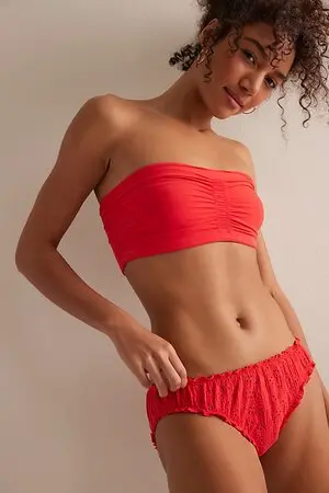Free People Full Bloom Undies Red