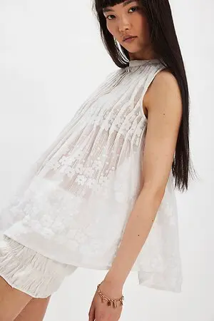 Free People Moon Magic Mesh Tunic
