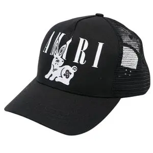 Amiri Bandana Rabbit Logo Cap - Black