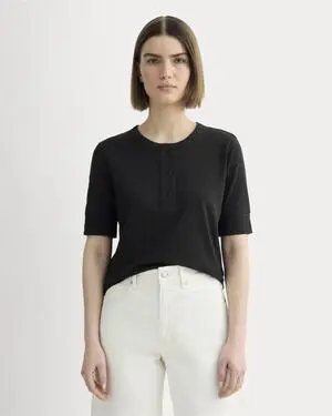 Everlane Cotton Linen Henley Shirt